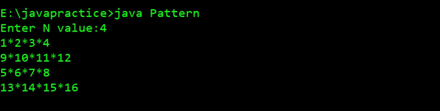 Print Number Star Square Pattern Type 3 » PREP INSTA