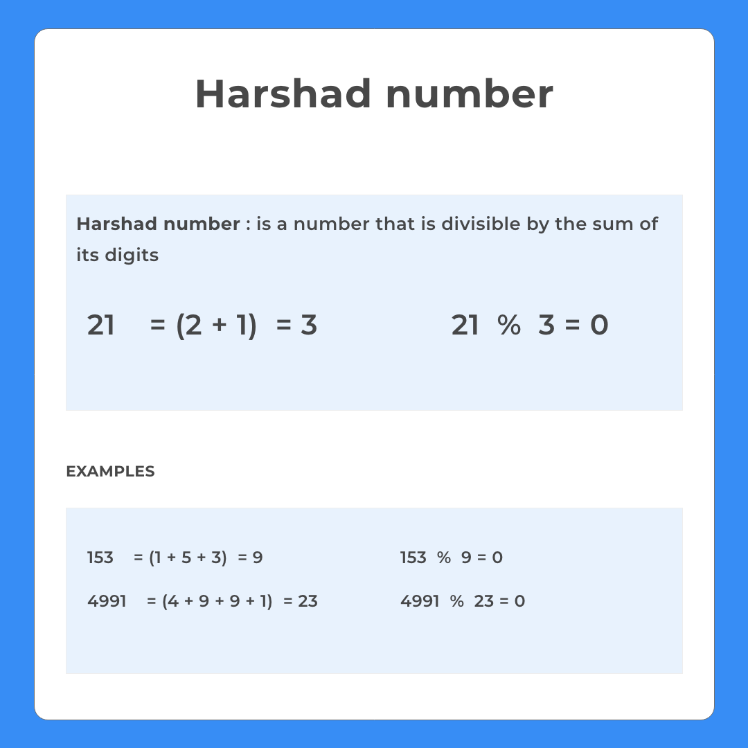 C++ program to check whether a number is a Harshad Number or not