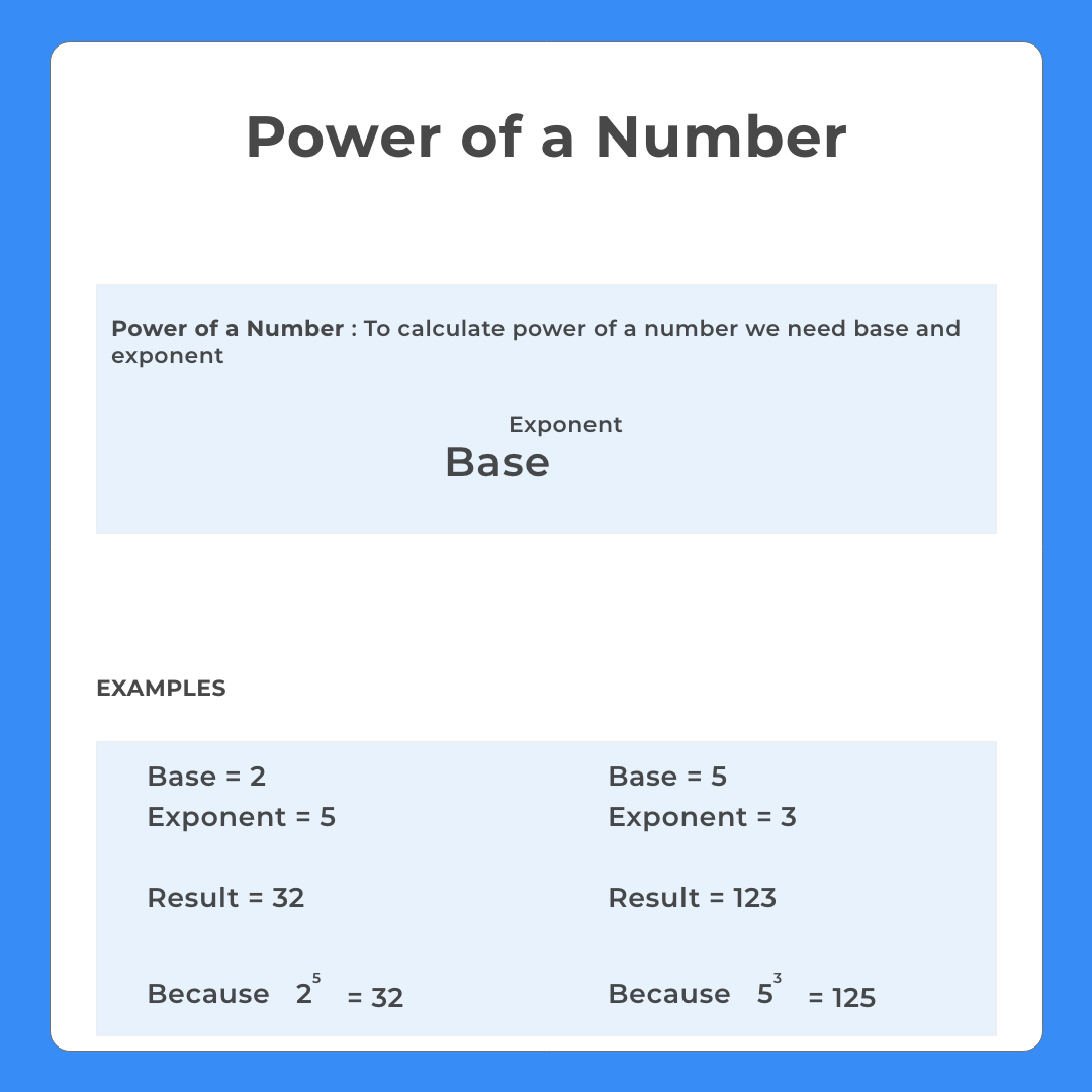 Power Of A Number In C PrepInsta