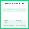 Perfect Number Program in C++ | PrepInsta