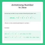 Armstrong Number in Java | PrepInsta