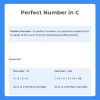 Perfect Number Program in C | PrepInsta